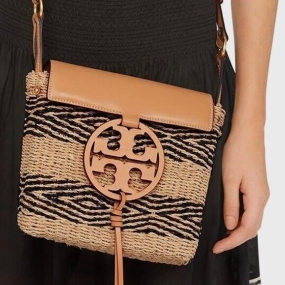 Tory Burch | Bags | Tory Burch Miller Straw Crossbody | Poshmark